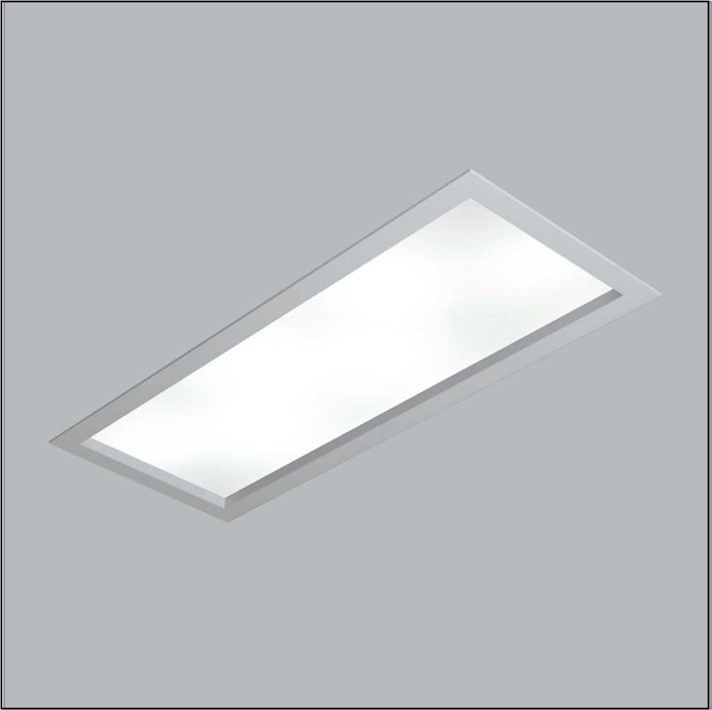 PLAFON DE EMBUTIR RETANGULAR TUBULAR T8 120CM - AC Studio Luz